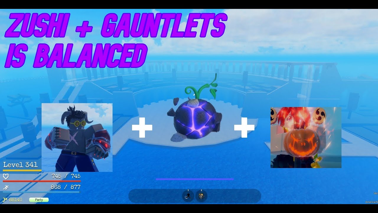 [GPO] zushi+gauntlets 1.6k+ damage combo (easy) - YouTube