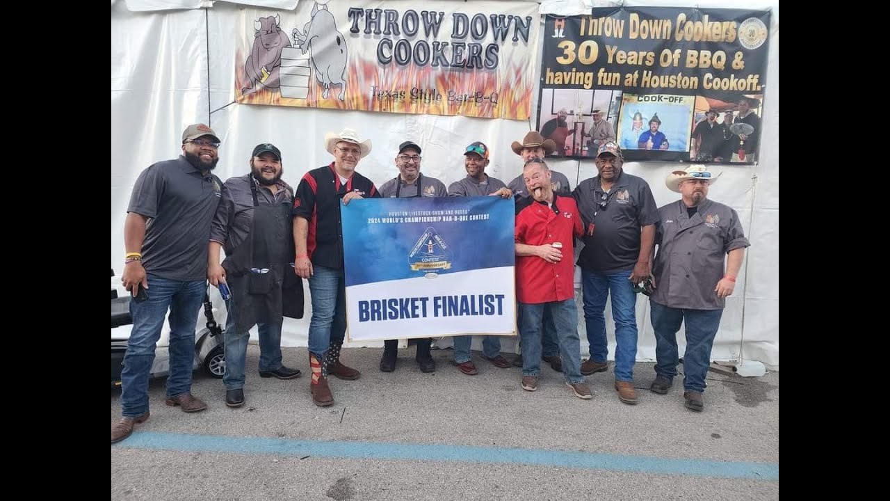 The Throw Down Cookers Texas BBQ 2024 Houston Rodeo Cook Off Preparing ...