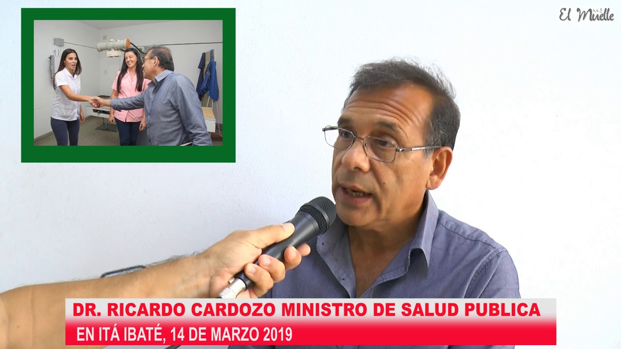Dr Ricardo Cardozo Ministro de Salud Publica - YouTube