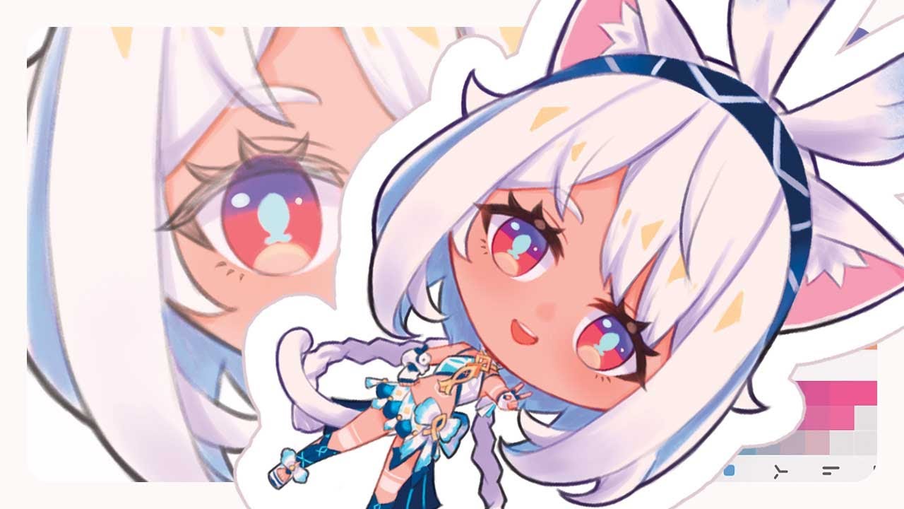 Drawing Mualani from Genshin Impact | Natlan Character Fan Art - YouTube