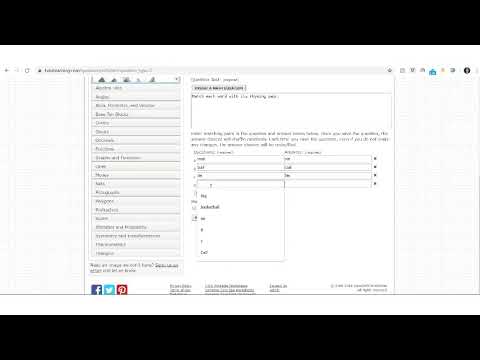How to Create Matching Questions on Help Teaching - YouTube