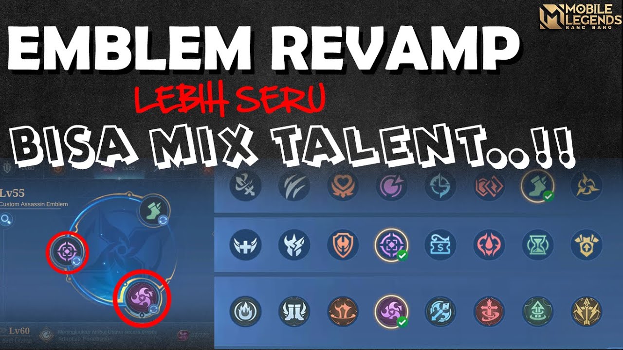 PENJELASAN SISTIM EMBLEM TERBARU MOBILE LEGENDS : BANG BANG INDONESIA ...