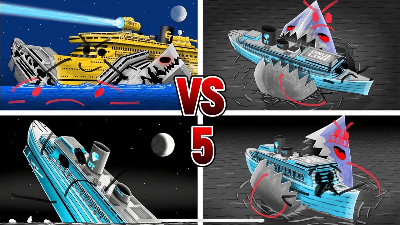 Diamondtanic vs sharktanic full animation - YouTube