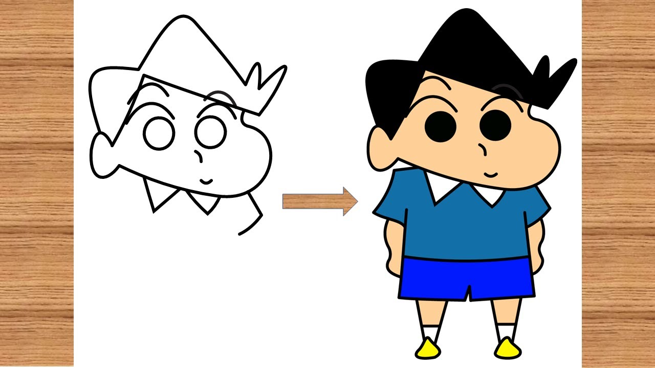 How To Draw Kazama Step By Step From Shin chan/Shin chan Character ...