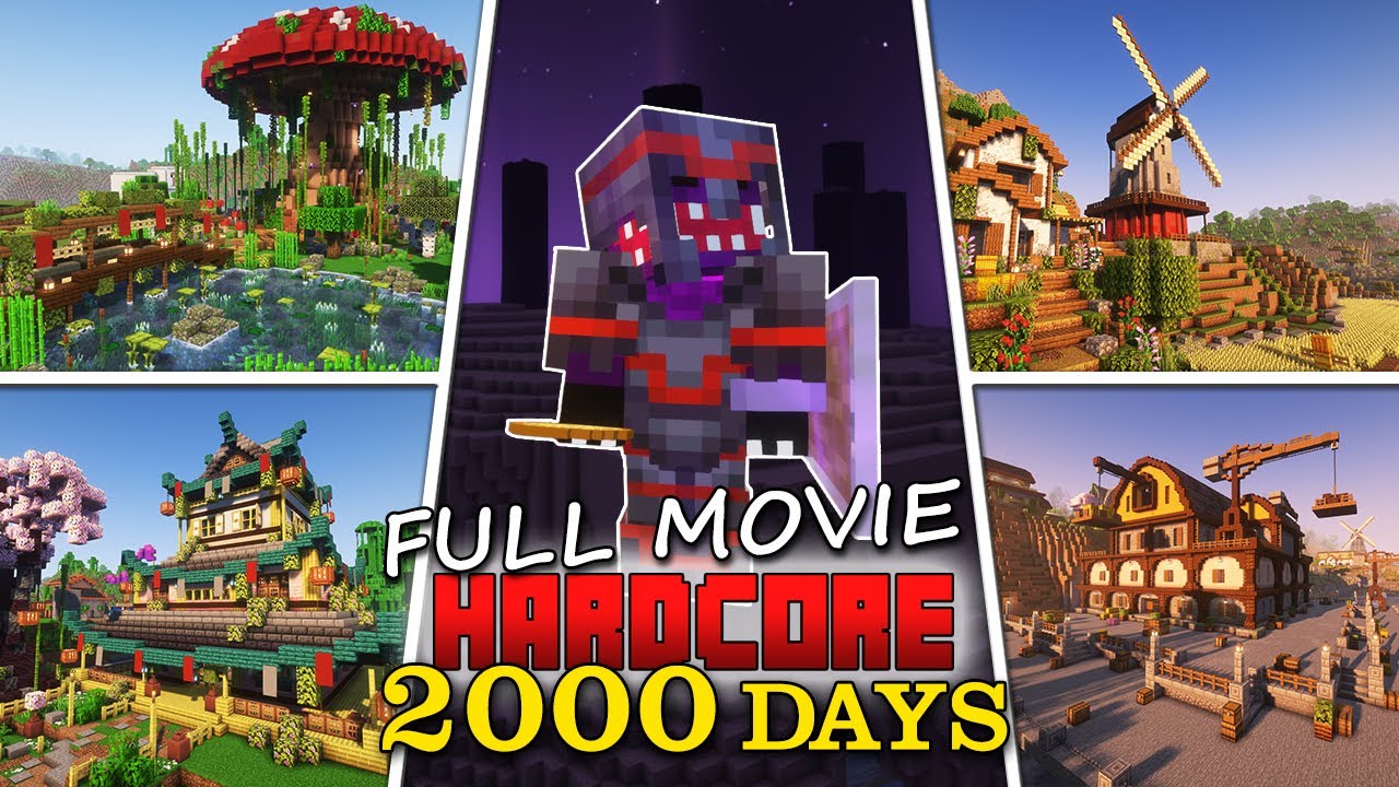 I Survived 2000 Days in Minecraft Hardcore! [FULL MOVIE] - YouTube