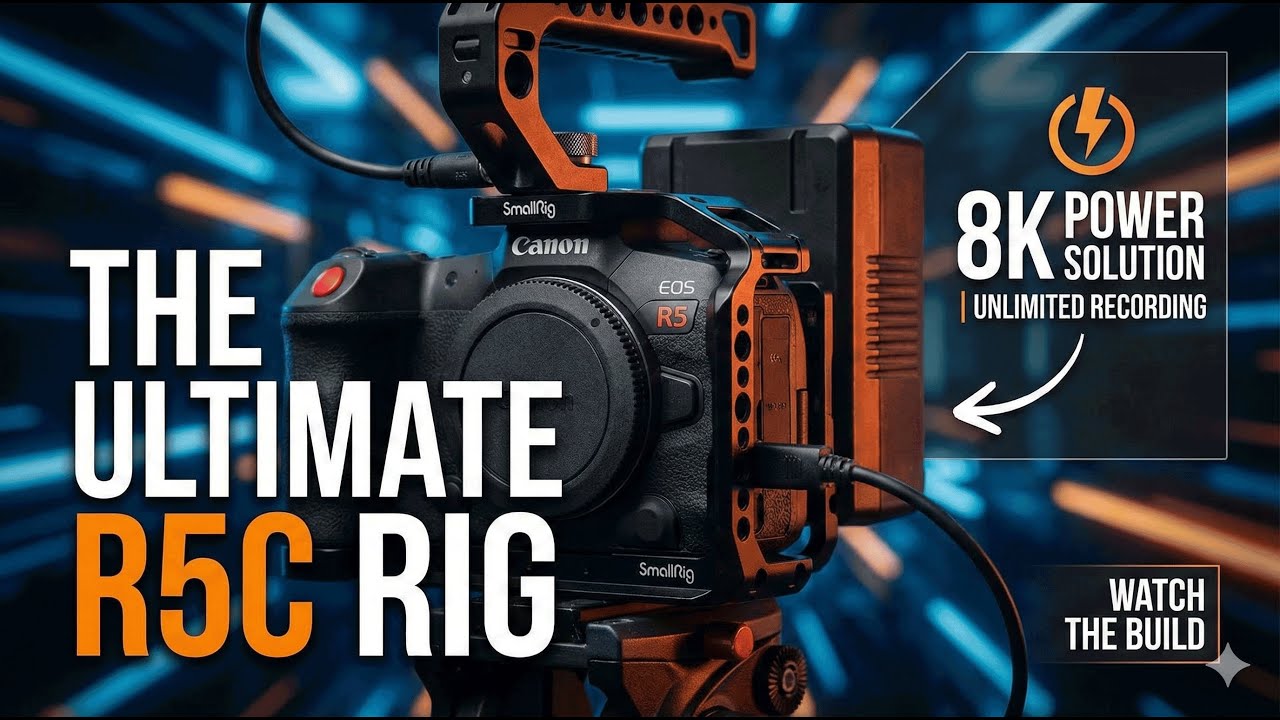 Canon R5C - RIG Perfecto para la batería y para accesorios - YouTube