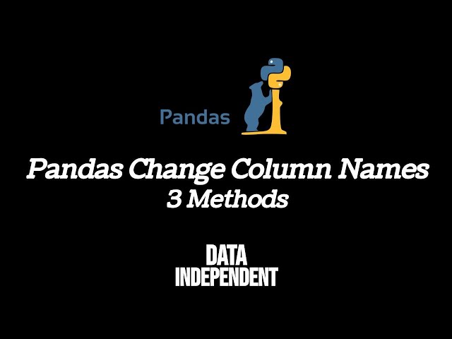 Python Dataframe Change Column Names - Infoupdate.org