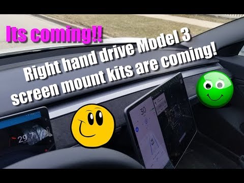 Tesla Model 3 right hand drive adjustable sreen mount kits are coming ...