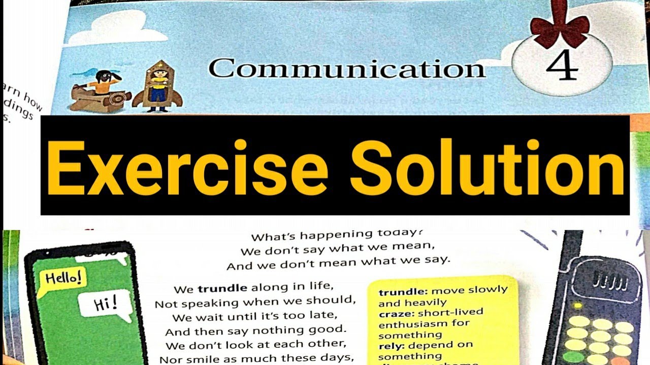 Communication Chapter 4 Class 8 English Exercise Question Answer ll New ...