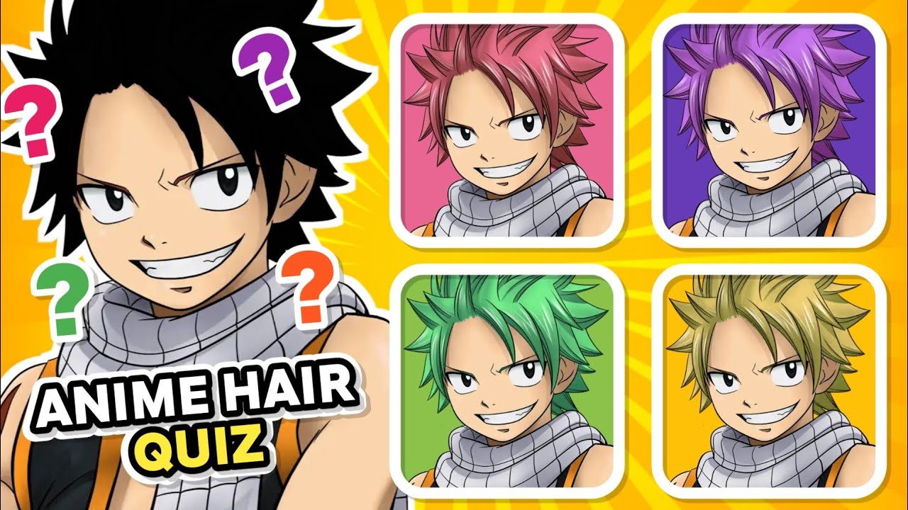 ANIME HAIR COLOR QUIZ 🔥 Guess the hair color of anime characters - YouTube