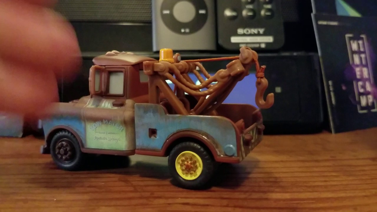 Disney Pixar Cars Precision Series Mater with working tow cable - YouTube