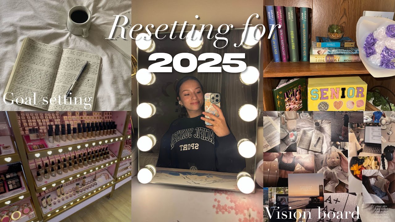 Resetting for 2025 | vision board, planning, and goal setting - YouTube