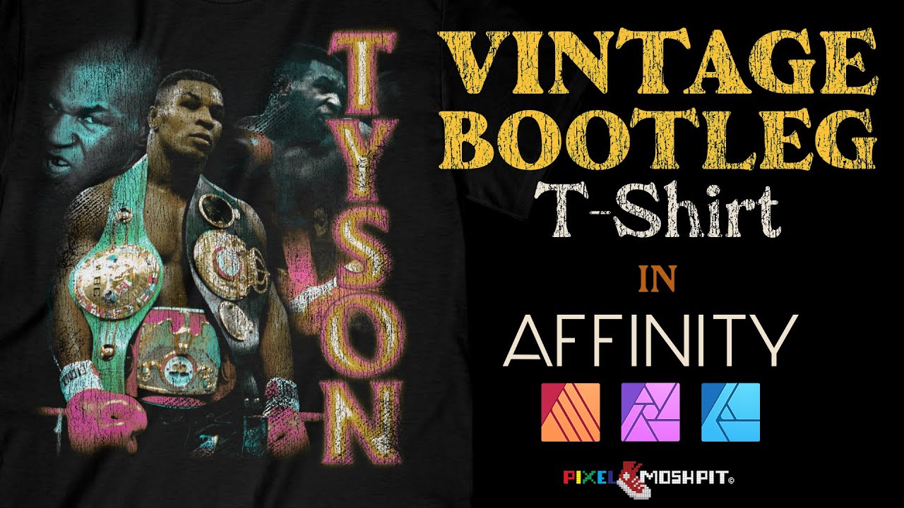 HOW TO: Vintage Bootleg TShirt In Affinity - YouTube