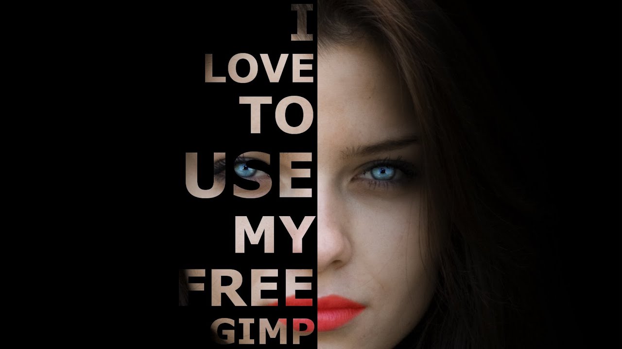 Portrait Text Effect Gimp Tutorial Youtube