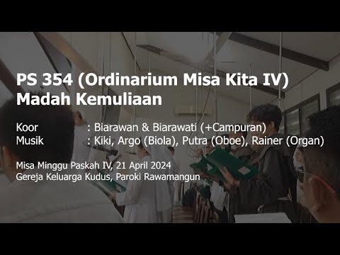 PS 353 Tuhan Kasihanilah Kami - PS 354 Madah Kemuliaan (Misa Kita IV) - YouTube