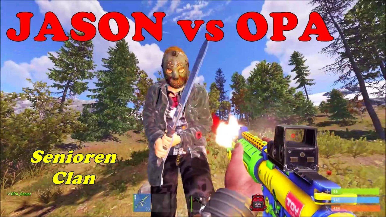 JASON (Langschwert) gegen OPA SENIOR (Gewehr) - Rust Deutsch - SeniorenClan - YouTube
