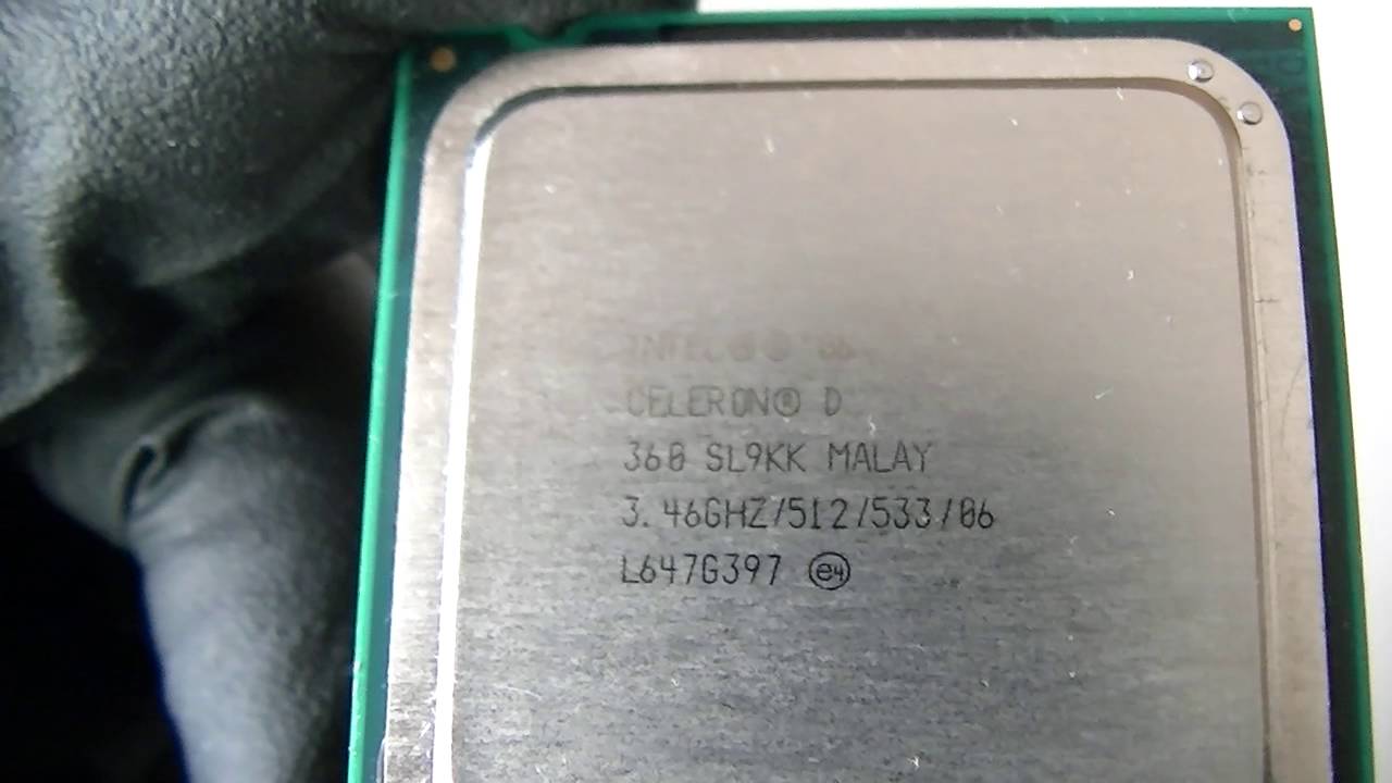 Processor Intel Celeron D 360 SL9KK - YouTube