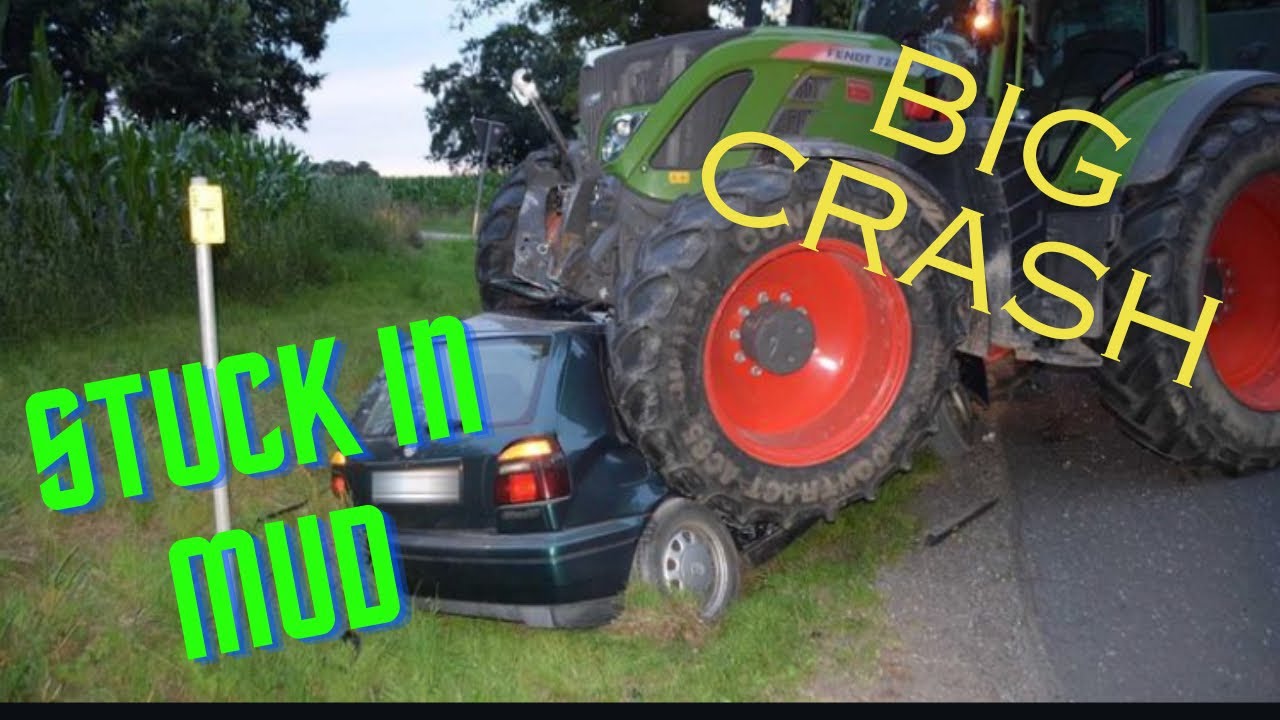 Biggest tractor fails | Stuck in mud - YouTube