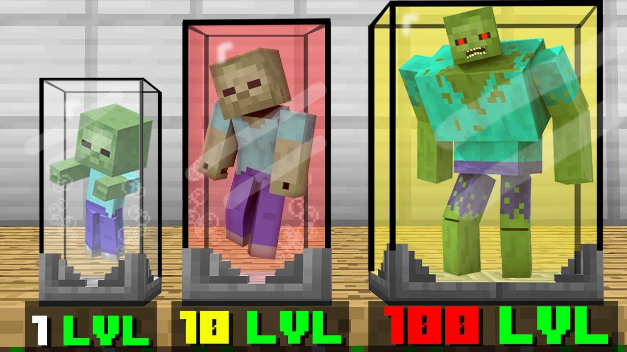 HOW TO UPGRADE ZOMBIE up to level 100! in Minecraft Noob vs Pro - YouTube