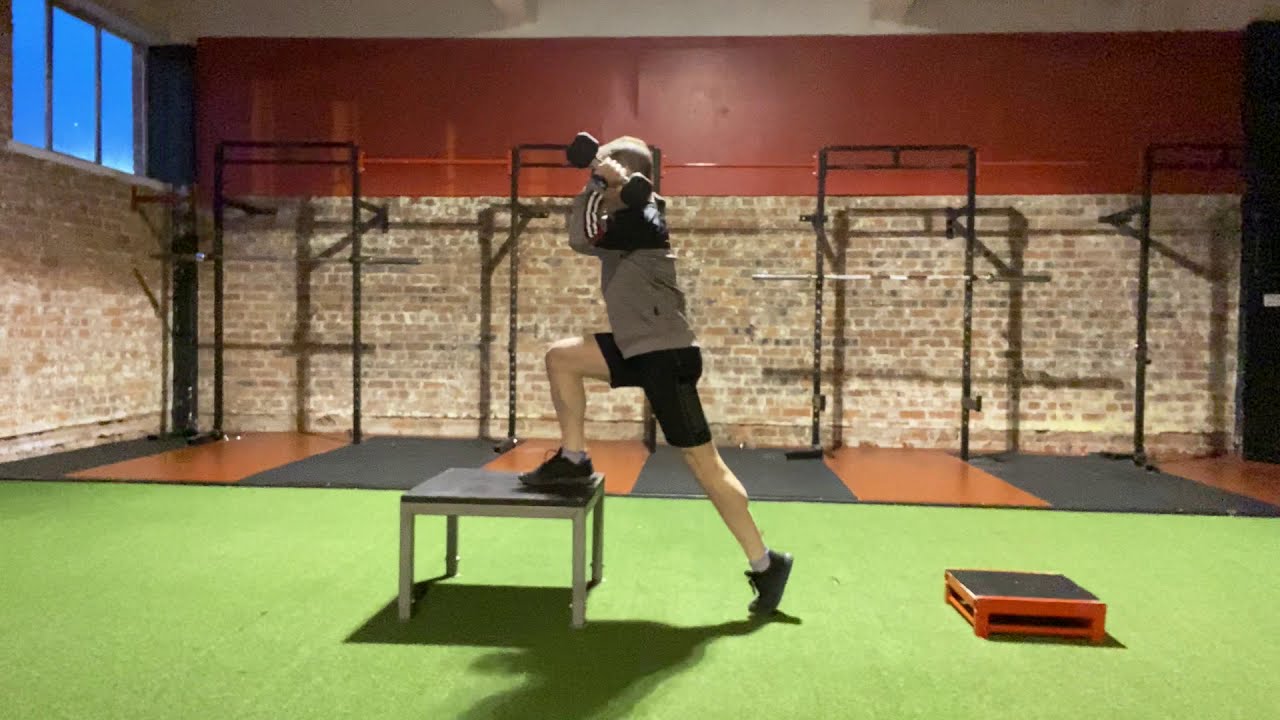 Dumbbell Power Clean To Box - YouTube