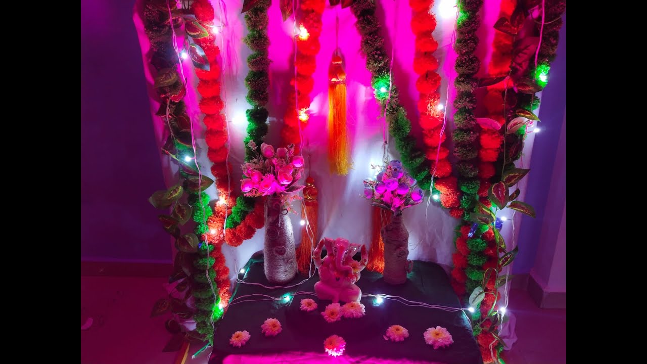 Best Ganpati Decoration Ideas for Home | Theme based Ganpati Decoration ...