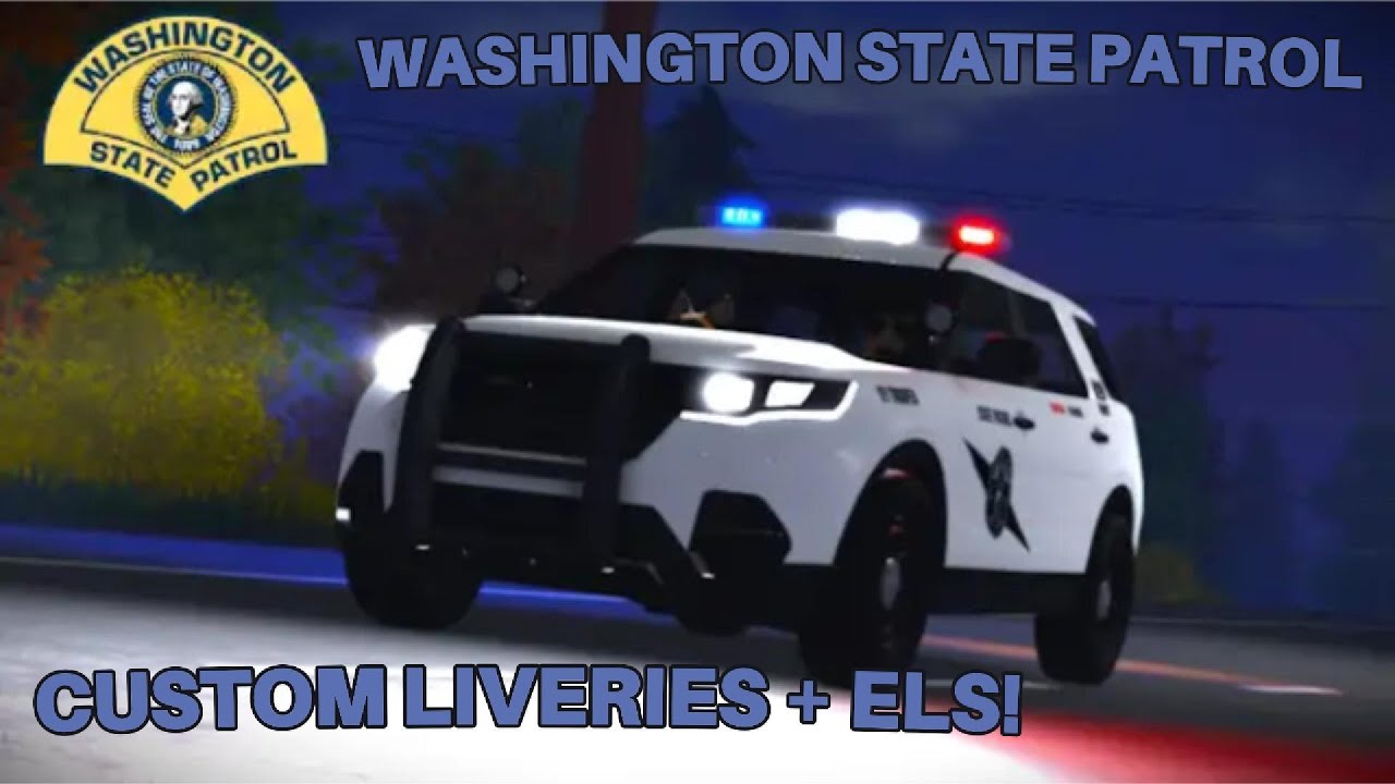 NEW | Custom Washington State Patrol Liveries and ELS! (ERLC) - YouTube