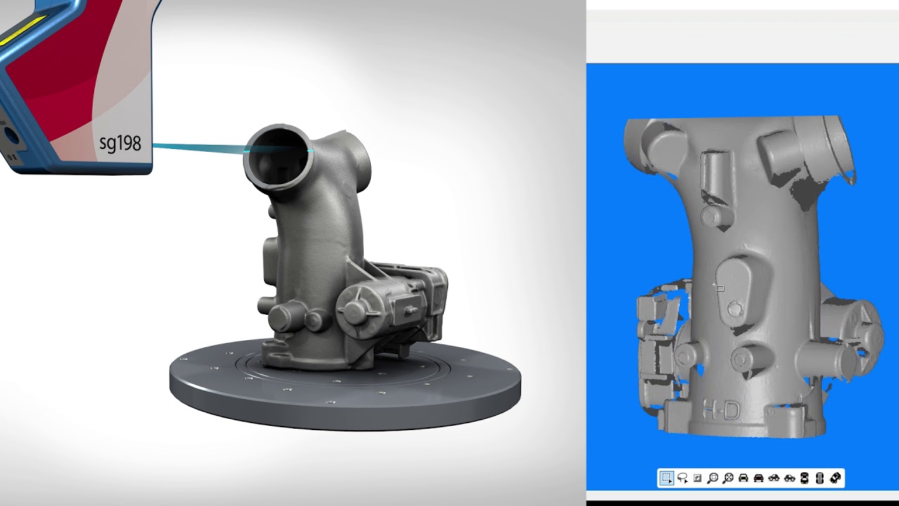 QVI Shapegrabber ai620 Automated 3D Scanner - YouTube