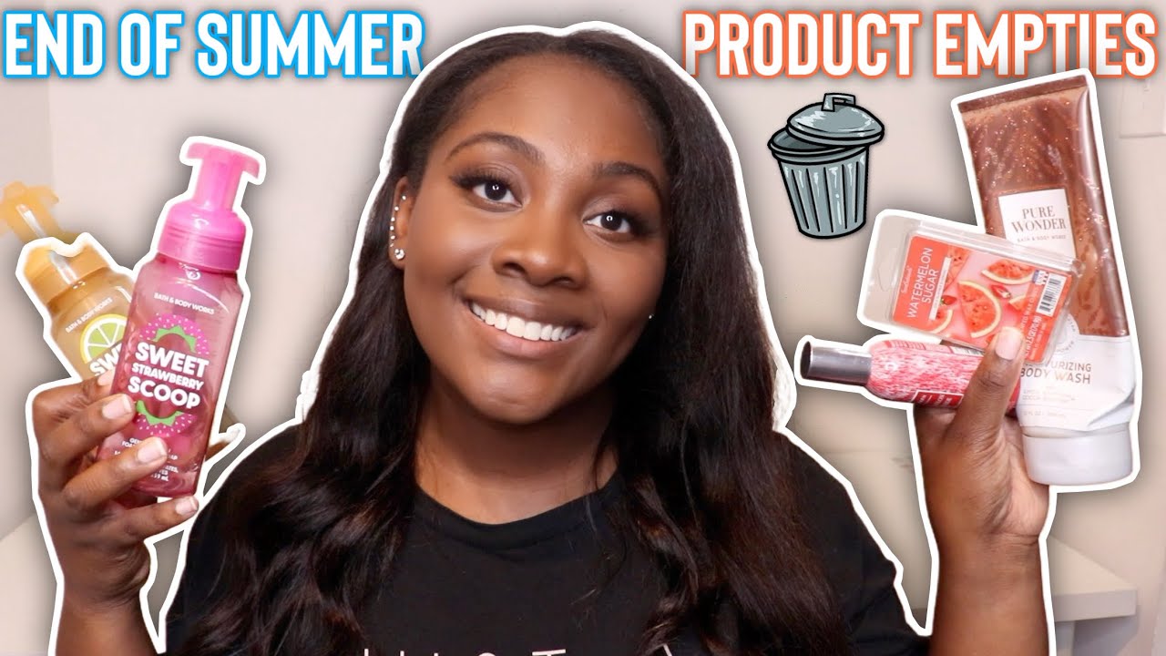 HUGE END OF SUMMER PRODUCT EMPTIES | BATH & BODY WORKS & MORE! - YouTube