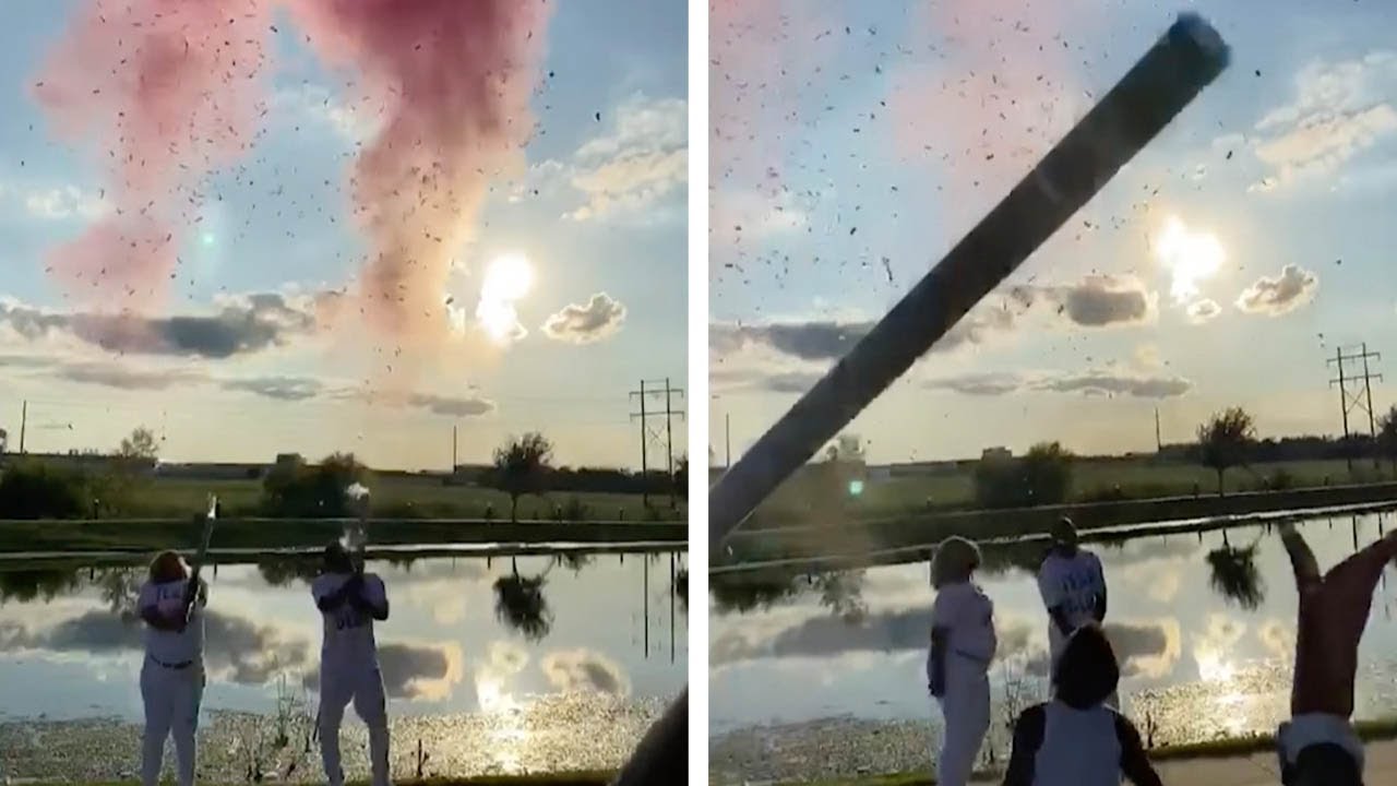 Hilarious Gender Reveal Fail Nearly Breaks Camera - YouTube