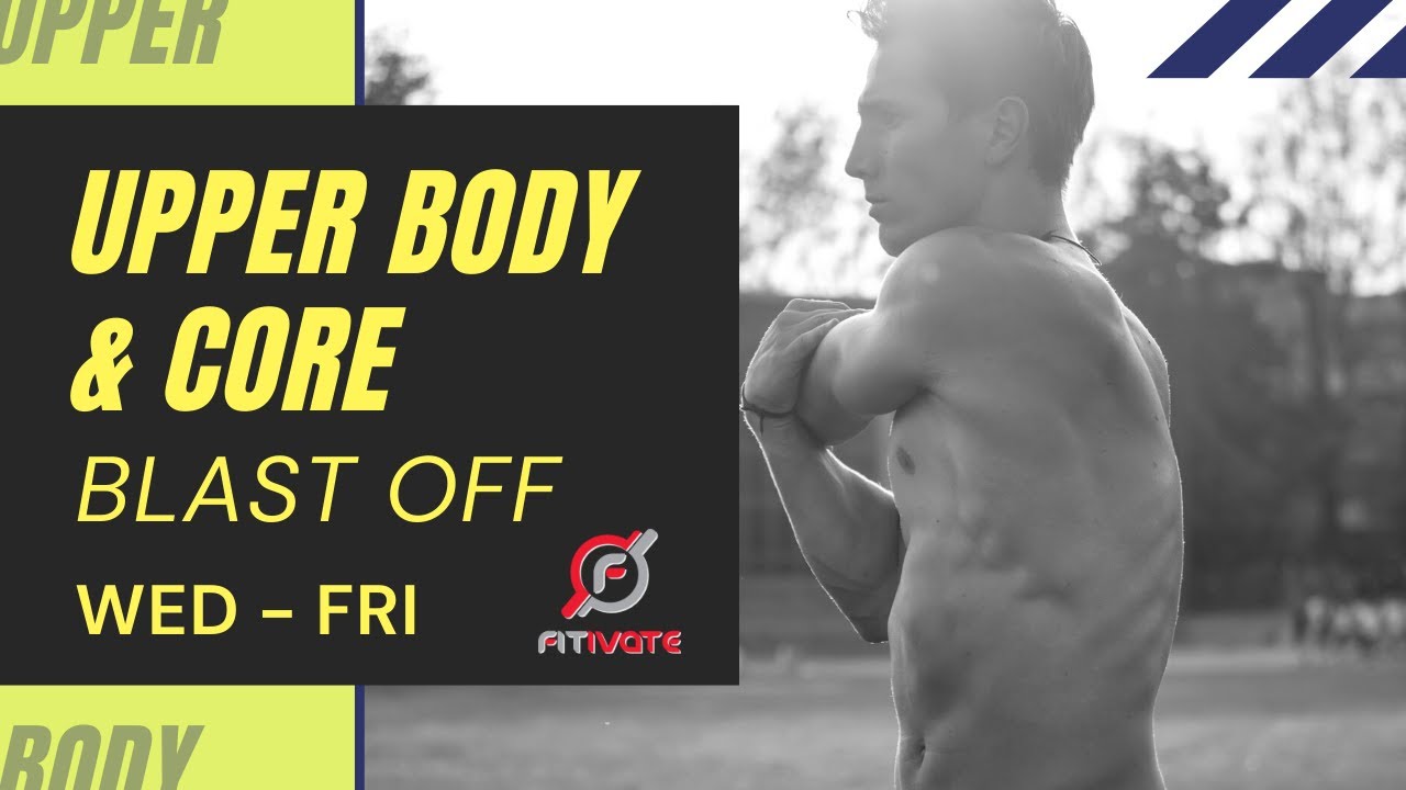 Upper Body & Core Workout (12 MINS, NO GYM) - Wed to Fri Routine - YouTube