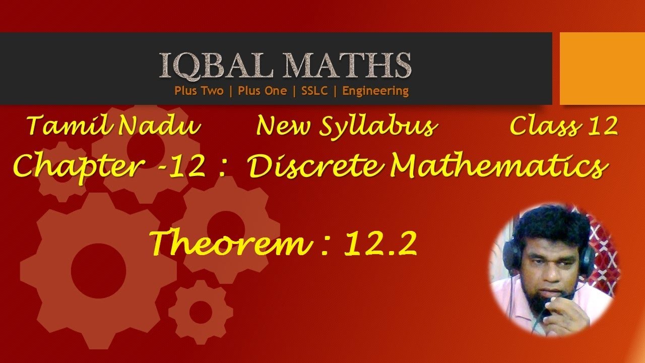 TN Class 12 Maths New Syllabus Chapter-12 Theorem 12.2 Discrete ...