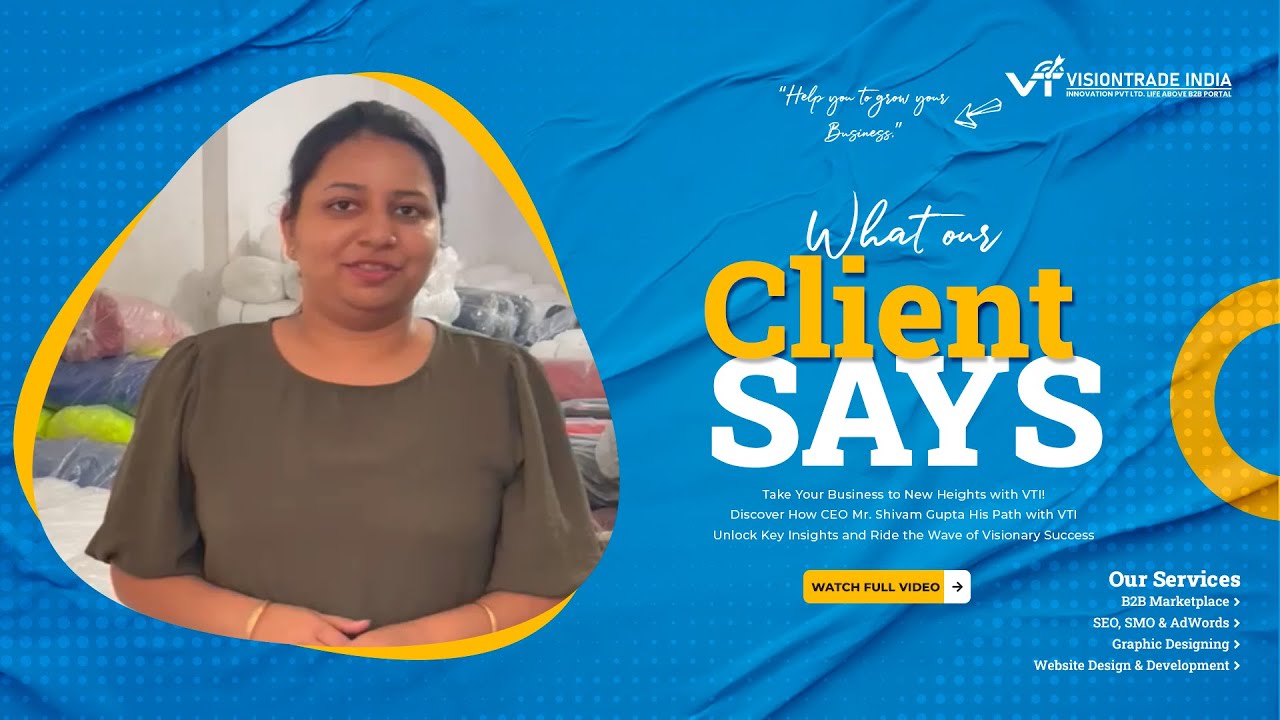 Meet our Happy Customer - Fabric Manufacturer, Exporter | Vision Trade ...