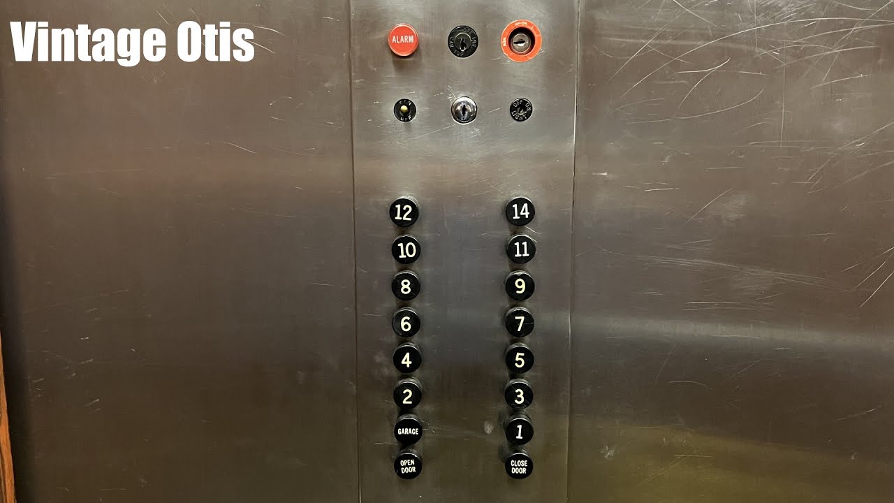 1964 Otis Black Button Traction Elevators - St. Louis, MO - YouTube