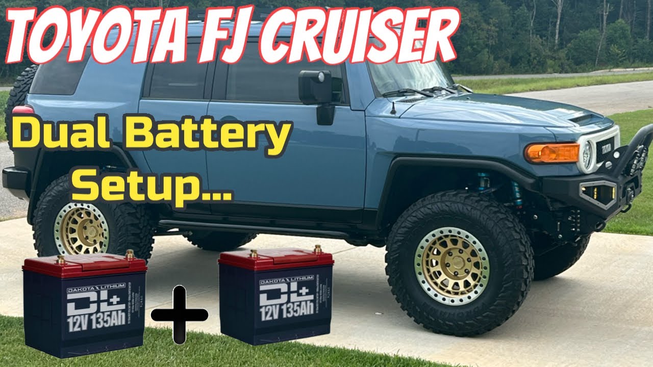 My dual battery setup on my Toyota FJ Cruiser - YouTube