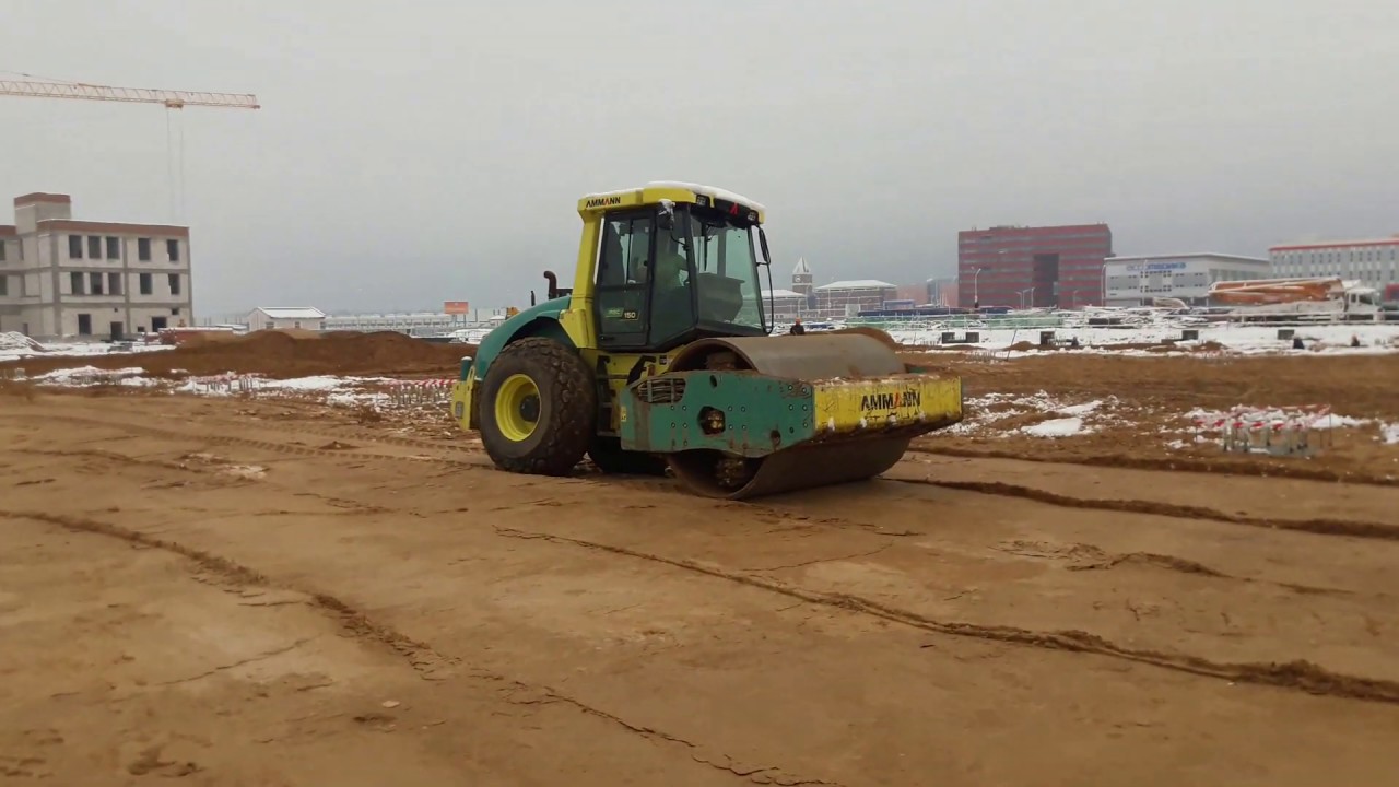 AMMANN ASC 150 HD на строительстве индустриального парка «Великий ...