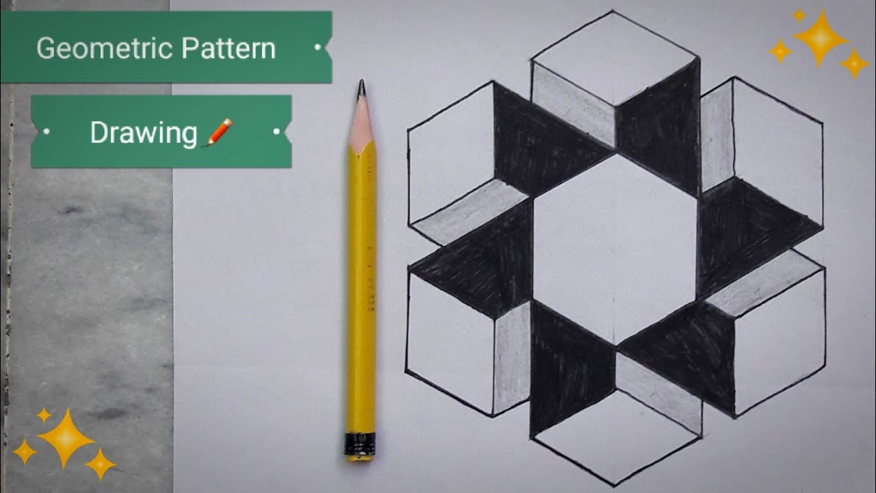 Geometric Pattern Drawing || 3d Art - YouTube