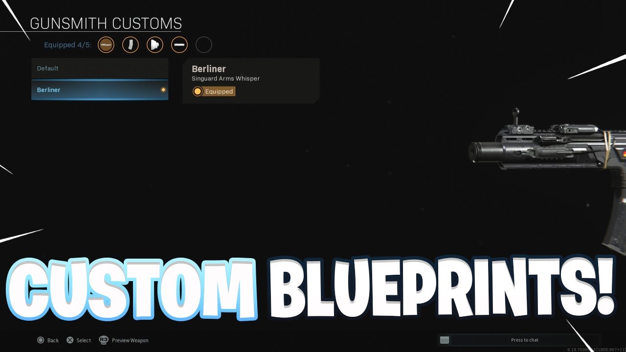 HOW TO UNLOCK CUSTOM BLUEPRINTS IN MODERN WARFARE! UNLOCK GUNSMITH ...