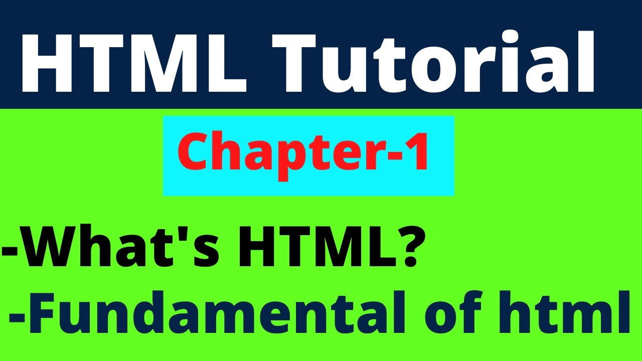 Chapter 1 Html Programming Fundamental In Odia Youtube