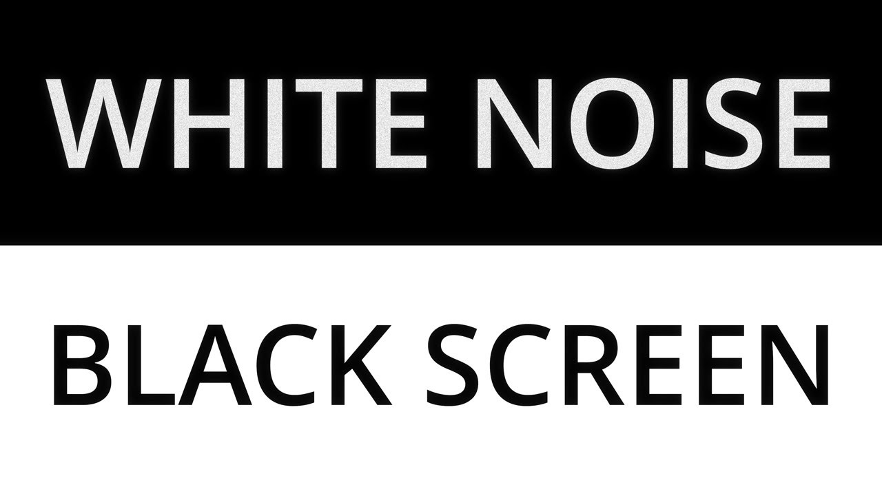 a white noise 10 hours - Black Screen - Sleep, Study, Focus ...