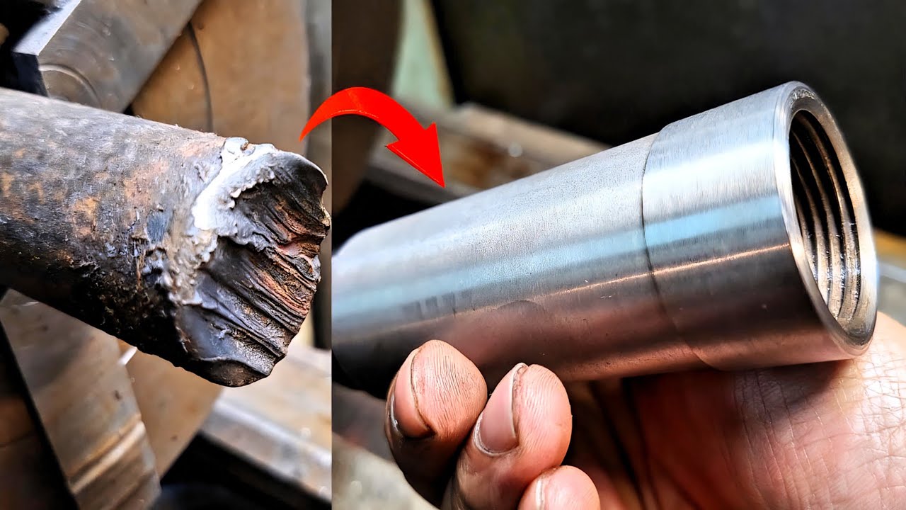 Machining a Two-Way Hydraulic Adapter | Extreme Precision Lathe Work ...