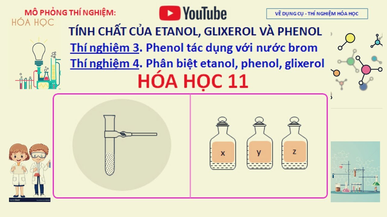 Phân biệt glixerol, etanol, phenol: Các phương pháp và tính ứng dụng