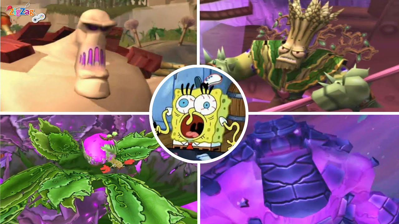 Nicktoons Battle for Volcano Island | All Bosses Fight | ZigZagGamerPT ...