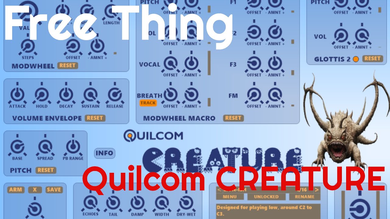 Free Weird Animal Thing - Quilcom CREATURE (No Talking) - YouTube