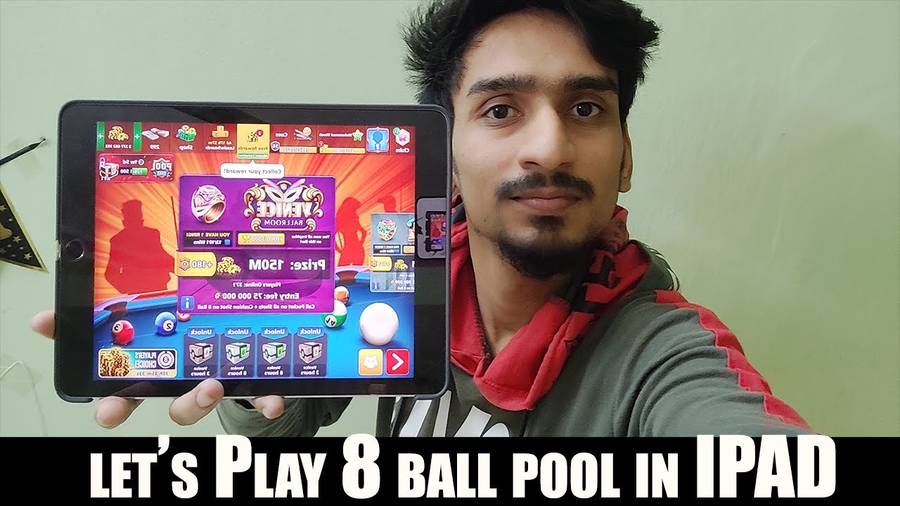 Let's Play 8 ball pool in IPAD - YouTube
