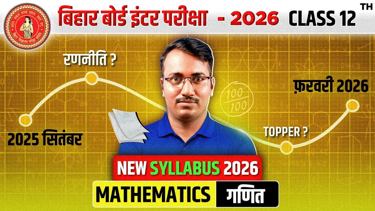 12th Math Syllabus Bihar Board 2026 🔥 | Class 12 Math Syllabus 2025-26 ...