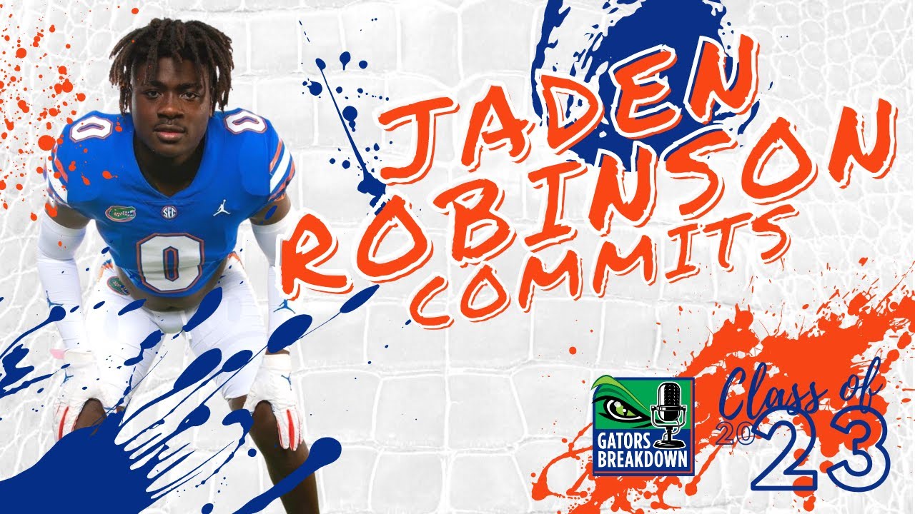 Four star LB Jaden Robinson commits to the Florida Gators - YouTube
