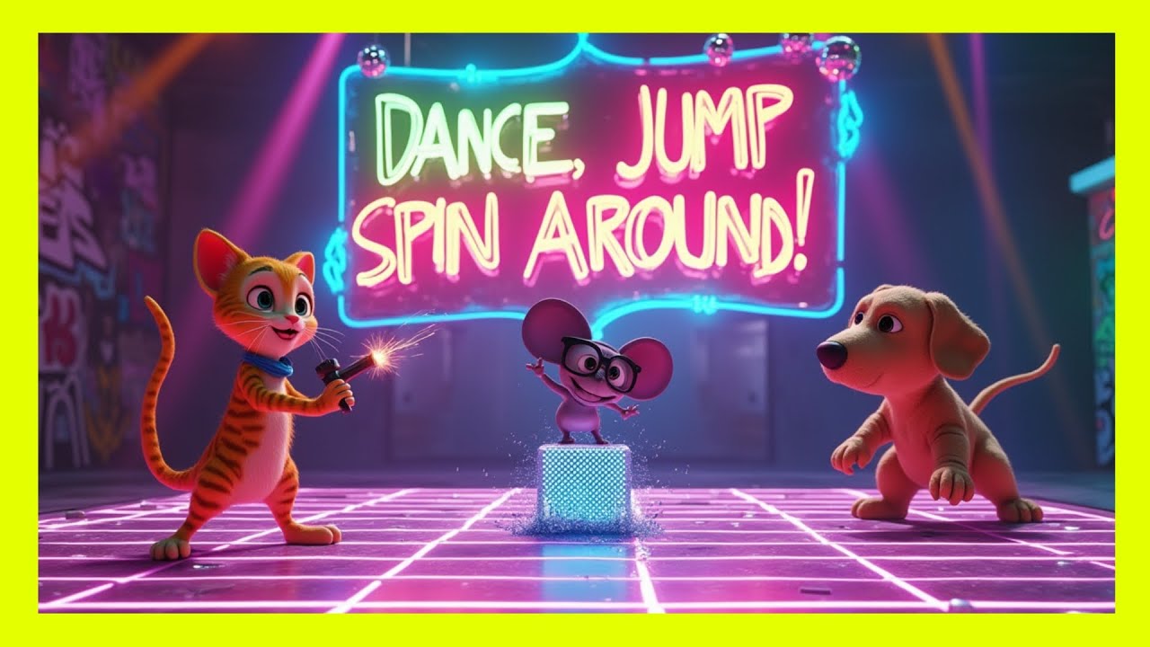 Jump, Spin Around! Dance Song 🦊🔥 | Songs for Kids - YouTube