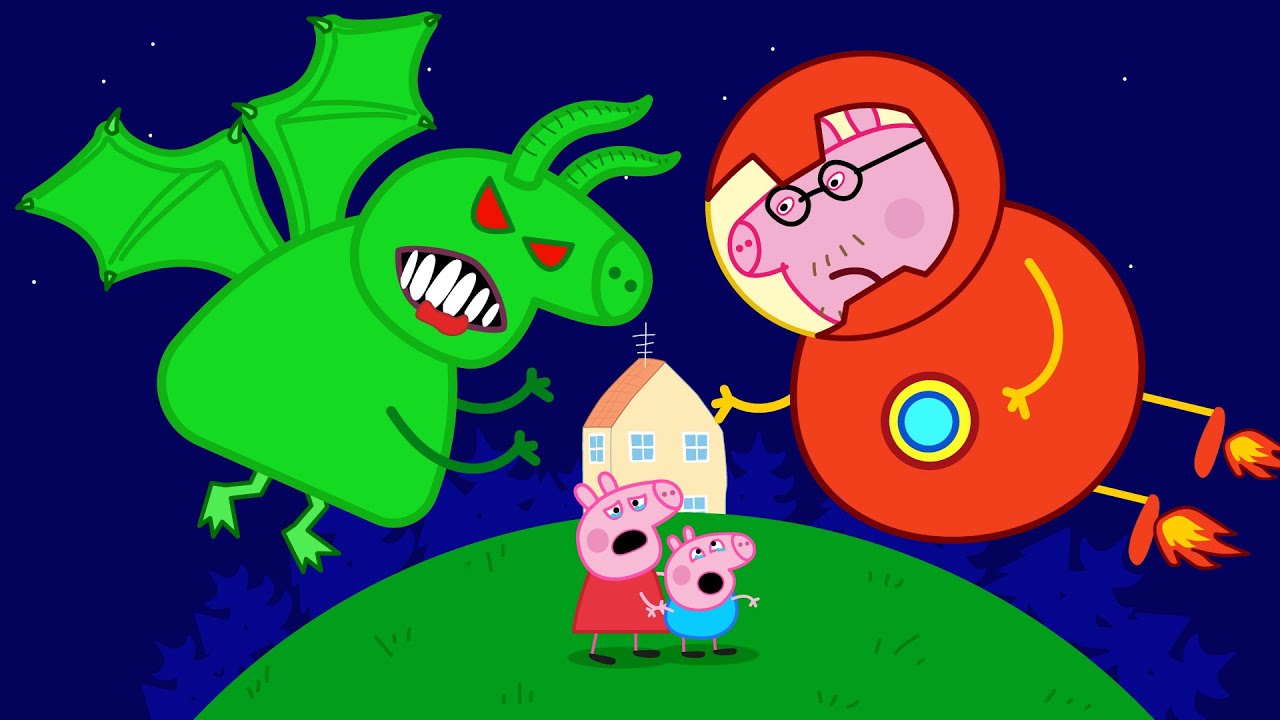 ZOMBIE APOCALYPSE, PEPPA PIG IS THE IRON MAN, Zombies at Peppa House ...
