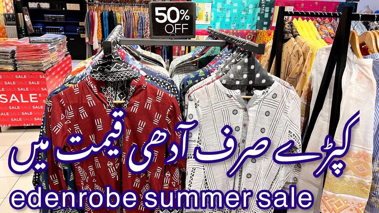 Flat 50% off edenrobe summer sale - YouTube