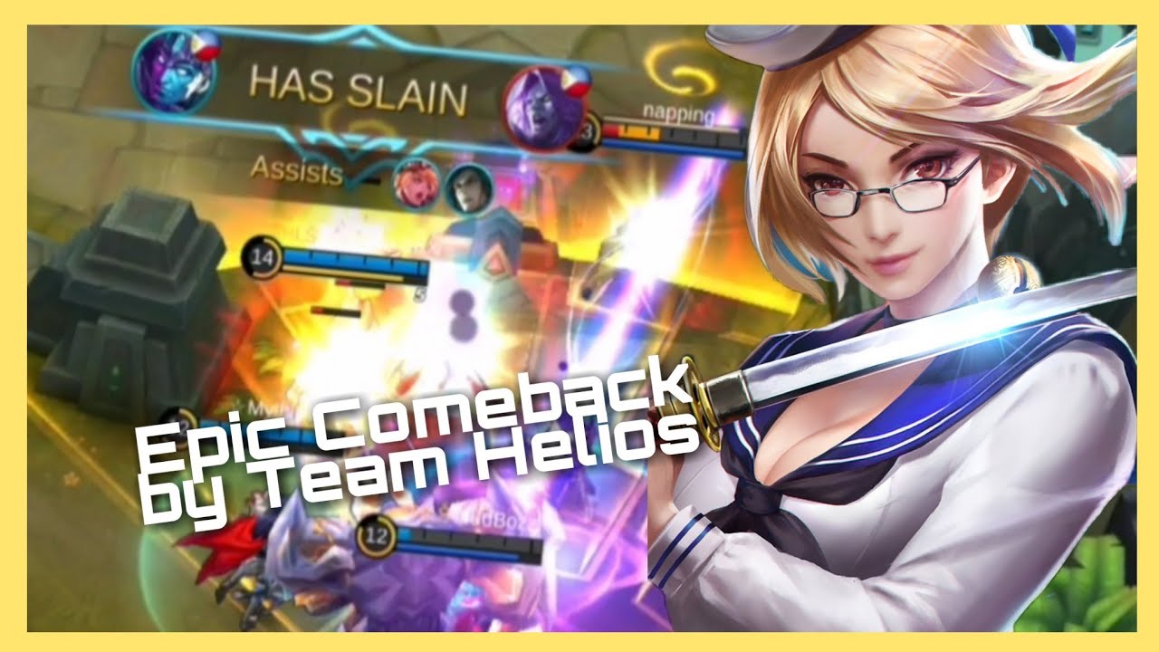 Mobile Legends Gameplay #13 - Team Helios Epic Comeback | Br-Eyes - YouTube